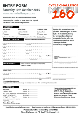 Bike Race Application Form 2021 | pdfFiller