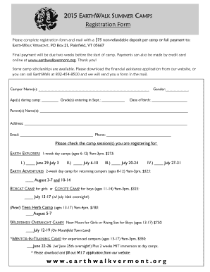 Fillable Online Please complete registration form and mail with a $75 ...