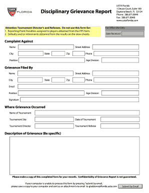 Fillable Online ustaflsharepoint codb USTA Florida Disciplinary ...