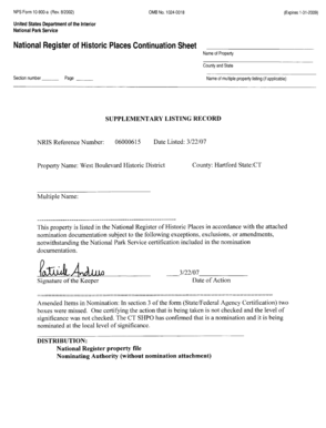 Fillable Online NFS Form 10900a (Rev Fax Email Print - pdfFiller