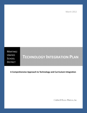Fillable Online martinez k12 ca FINAL Technology Integration Plan - Revised - EAF 3 14 12.doc ...