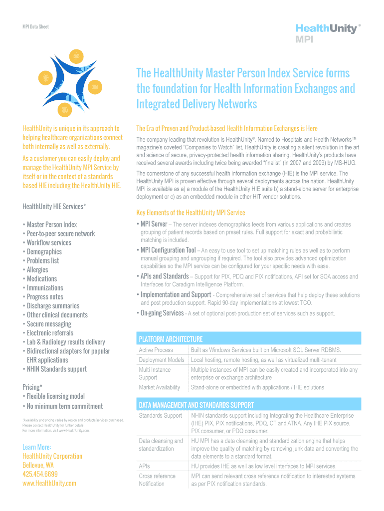 Fillable Online MPI Data Sheet Fax Email Print - pdfFiller