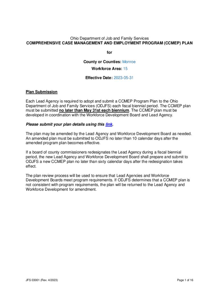 Fillable Online Comprehensive Case Management and Employment Program ...