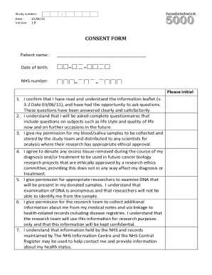 Fillable Online Research Participation Consent Form Fax Email Print ...