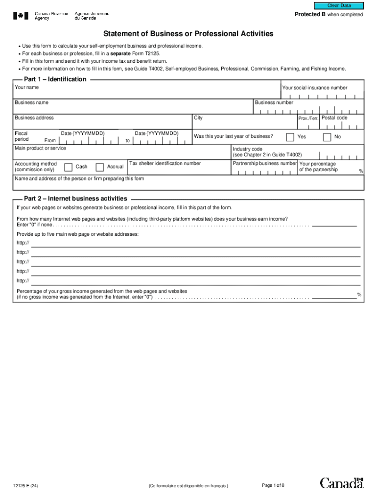 Statement of Business or Professional Activities: Fill out & sign ...
