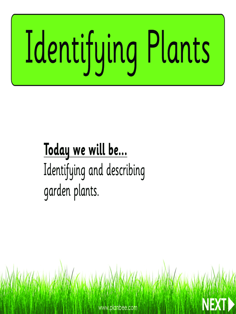 Fillable Online Identifying and Describing Garden Plants Fax Email Print - pdfFiller