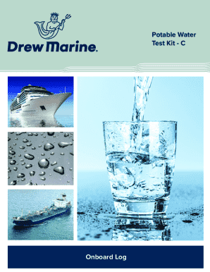 Fillable Online Potable Water Test Kit - C Certificate Fax Email Print ...