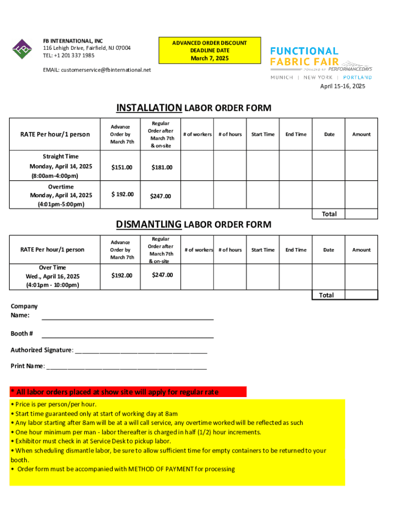 Fillable Online Advanced Order Discount Fax Email Print - pdfFiller