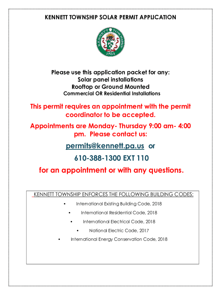 Fillable Online Solar Permit Application Fax Email Print - pdfFiller