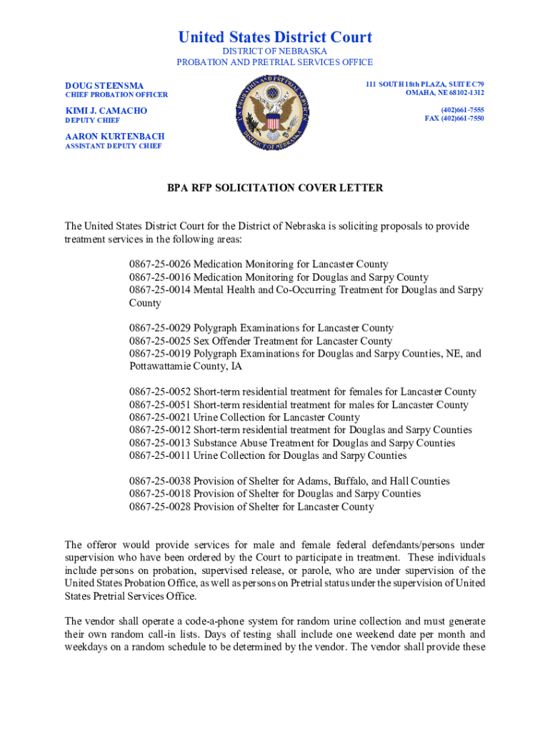 Fillable Online Bpa Rfp Solicitation Fax Email Print - pdfFiller