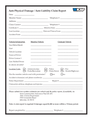 Fillable Online Claim Reporting Instructions Fax Email Print - pdfFiller