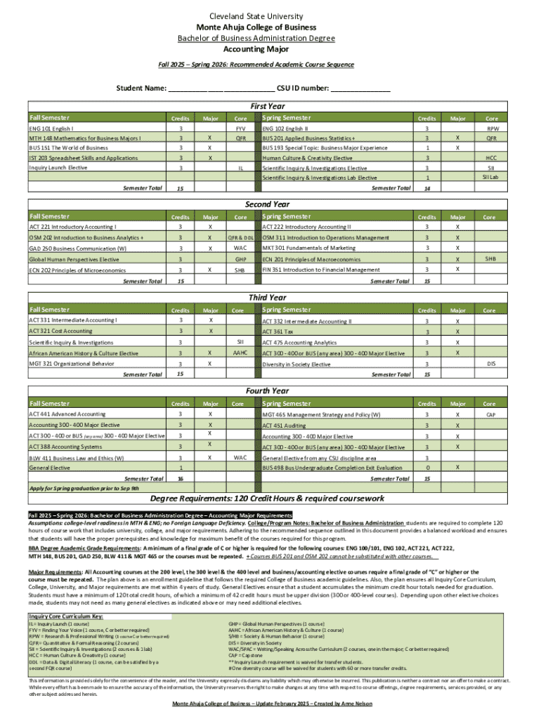 Fillable Online Student Name: CSU ID number: Fax Email Print - pdfFiller