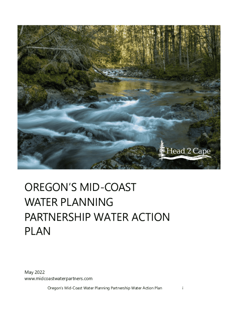 Fillable Online Oregon Mid-coast Water Action Plan Fax Email Print - pdfFiller