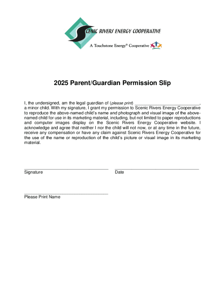 Fillable Online Parent/guardian Permission Slip for Marketing Use Fax Email Print - pdfFiller