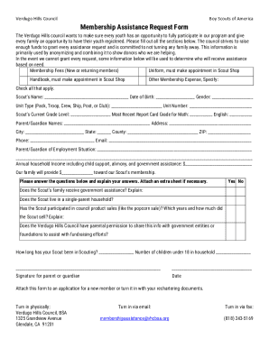 Fillable Online Membership Assistance Request Fax Email Print - pdfFiller