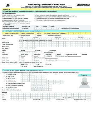 Fillable Online I Know Your Customer (kyc) Application Form Fax Email ...