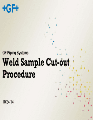 Fillable Online Weld Sample Cut-out Procedure Fax Email Print - pdfFiller