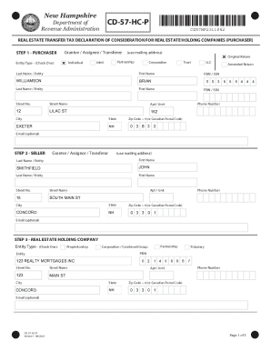 Fillable Online Real Estate Transfer Tax Declaration Fax Email Print ...