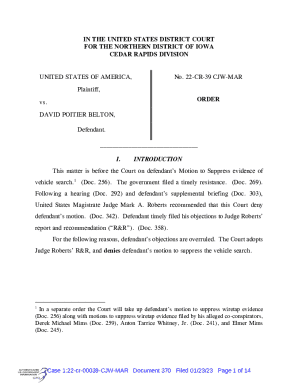 Fillable Online Order Denying Motion to Suppress Evidence Fax Email Print - pdfFiller