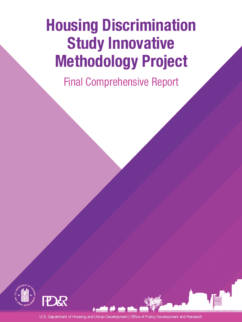 Fillable Online Final Comprehensive Report on Housing Discrimination ...