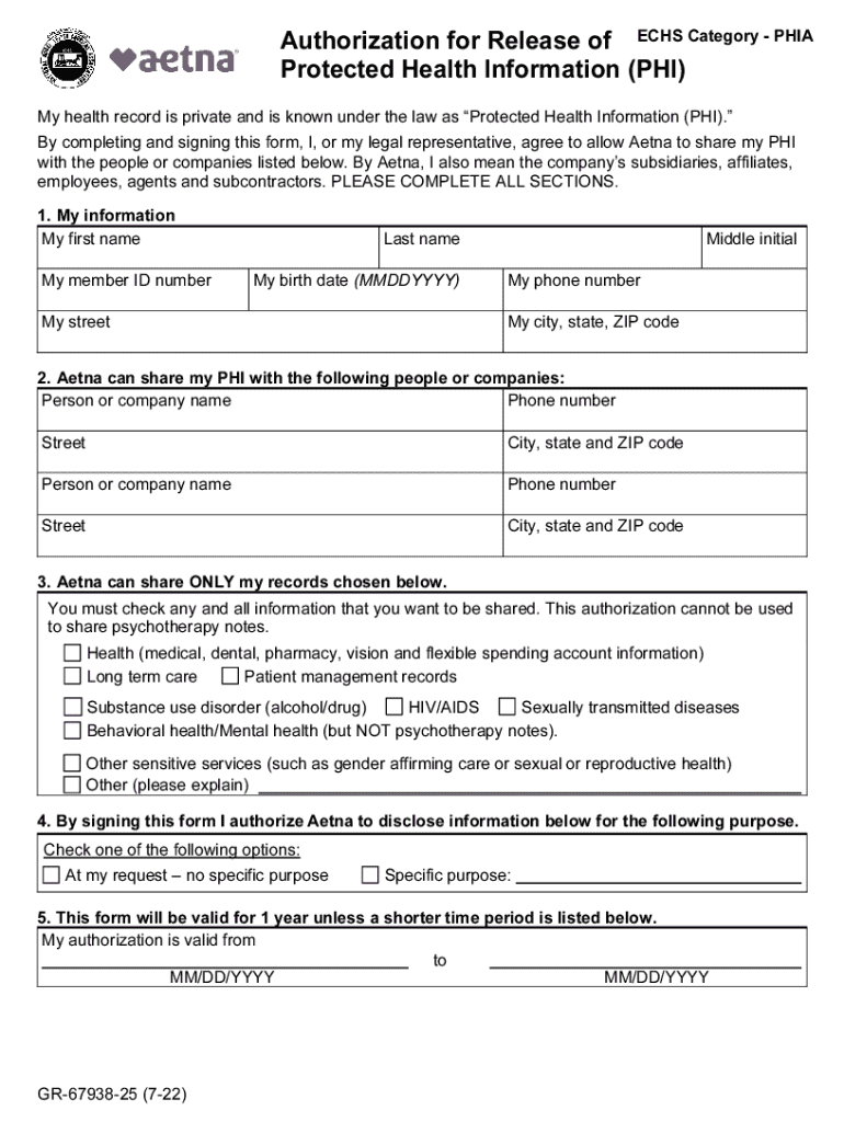 Fillable Online Authorization for Release of Protected Health ...