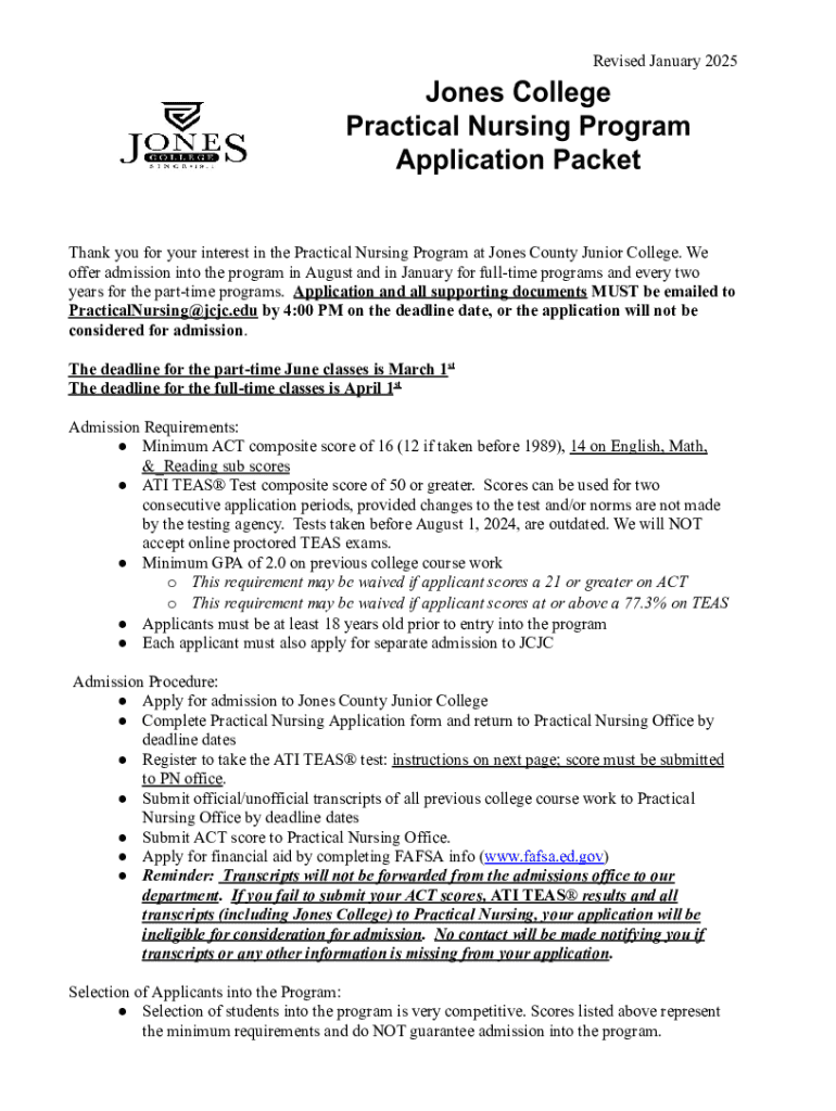 Fillable Online Practical Nursing Program Application Fax Email Print - pdfFiller