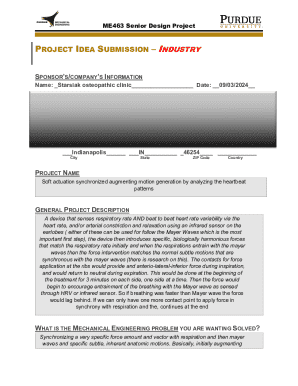Fillable Online Project Idea Submission Fax Email Print - pdfFiller