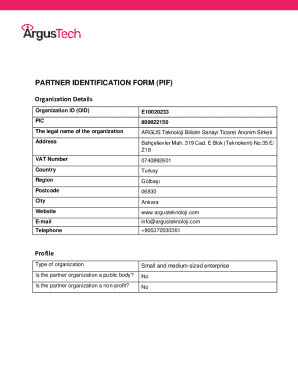 Fillable Online Partner Identification Form Fax Email Print - pdfFiller