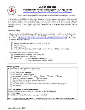 Fillable Online Transportation Alternatives Program Application Fax Email Print - pdfFiller