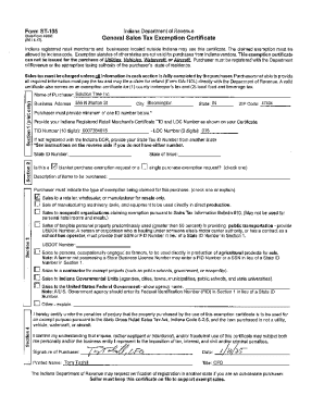 Fillable Online General Sales Tax Exemption Certificate Fax Email Print ...