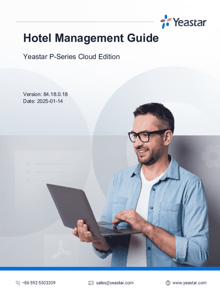 Fillable Online Hotel Management Guide for Yeastar P-series Cloud Edition Fax Email Print ...