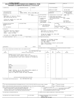 Sf 1449 Solicitation/contract/order for Commercial Items Doc Template ...