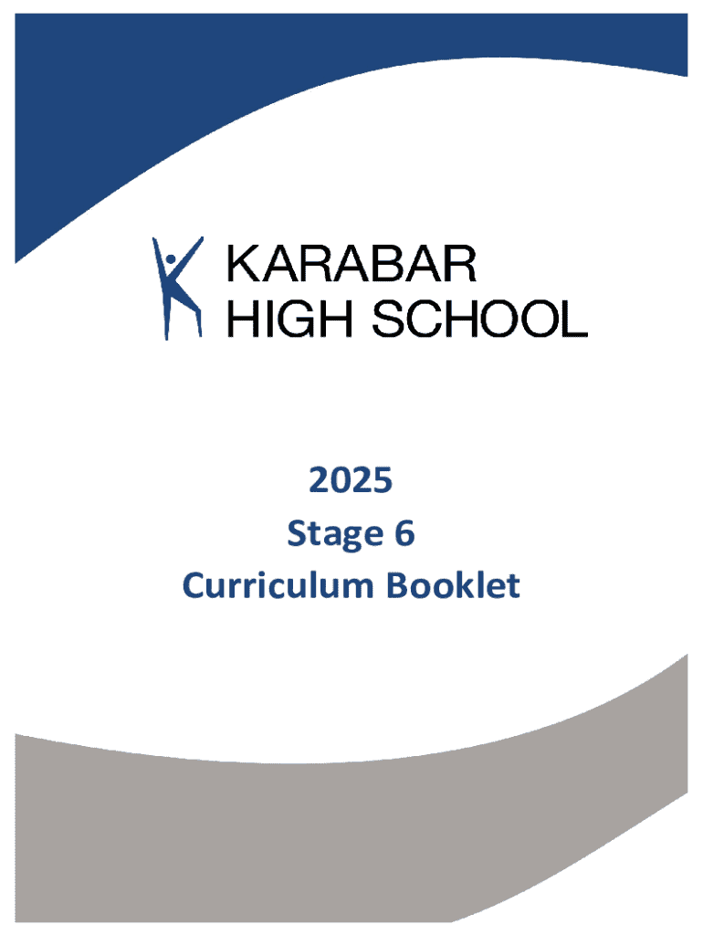 Fillable Online Stage 6 Curriculum Booklet for Hsc Fax Email Print ...