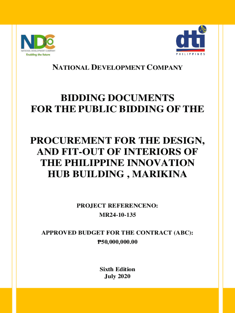 Fillable Online Philippine Bidding Documents Fax Email Print - pdfFiller