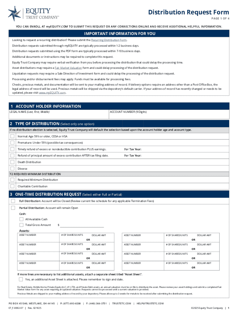 Fillable Online Distribution Request Form Fax Email Print - pdfFiller