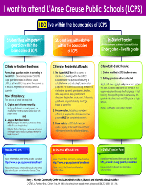 Fillable Online Lcps Enrollment and in-district Transfer Information ...