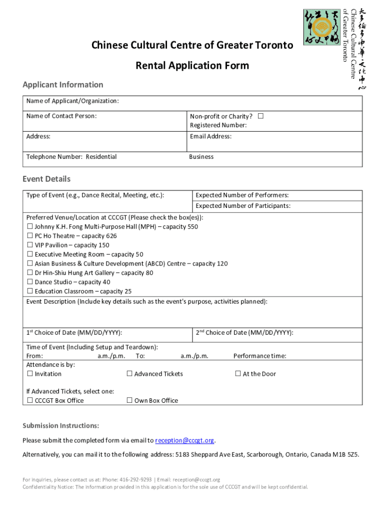 Fillable Online Rental Application Form Fax Email Print - pdfFiller