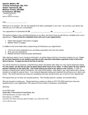 Fillable Online Welcome Packet for New Patients Fax Email Print - pdfFiller