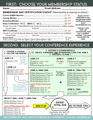 Fillable Online Ipmba Conference Course Registration Fax Email Print ...