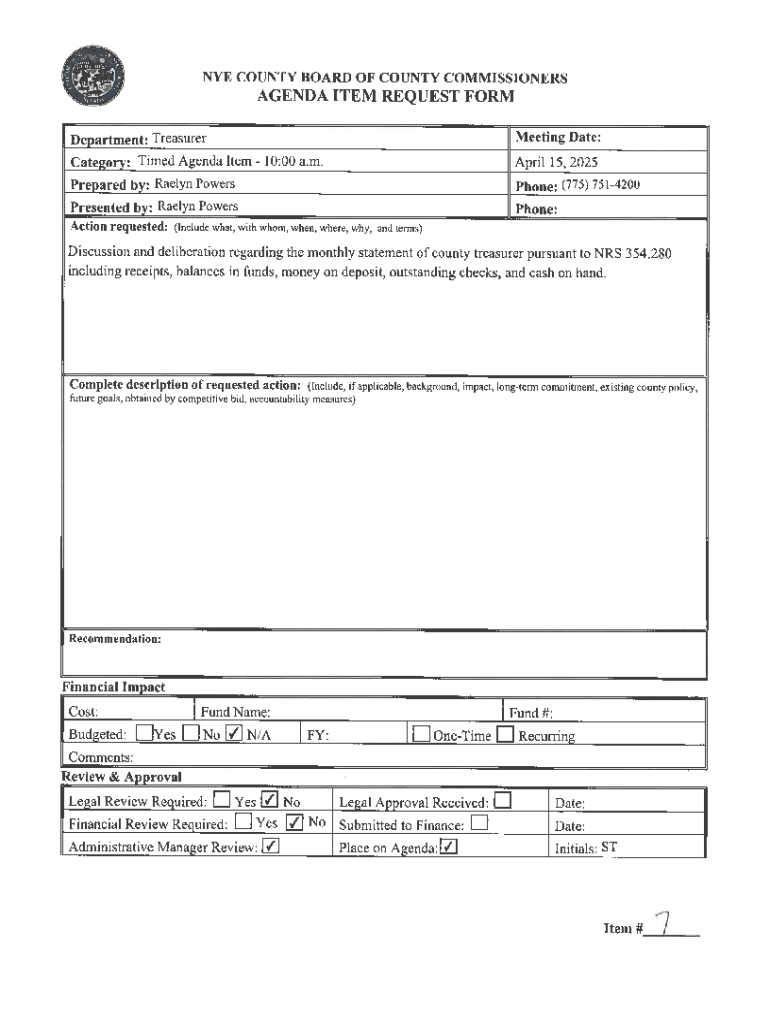 Fillable Online Treasurer's Report - February 2025 Fy25 Fax Email Print ...