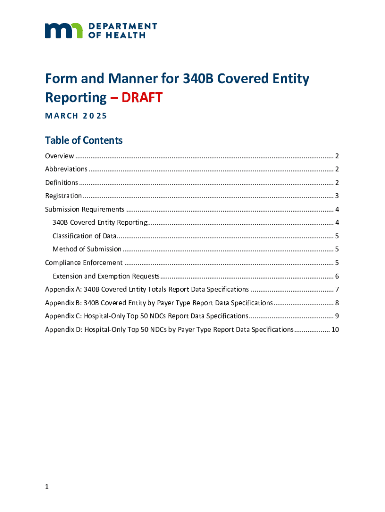Fillable Online 340b Covered Entity Reporting Guidelines Fax Email ...