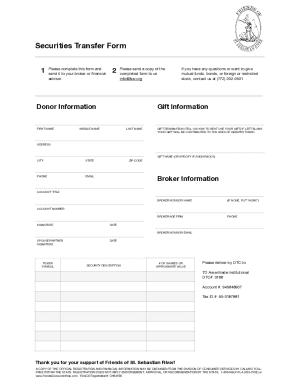 Fillable Online Securities Transfer Form Fax Email Print - pdfFiller