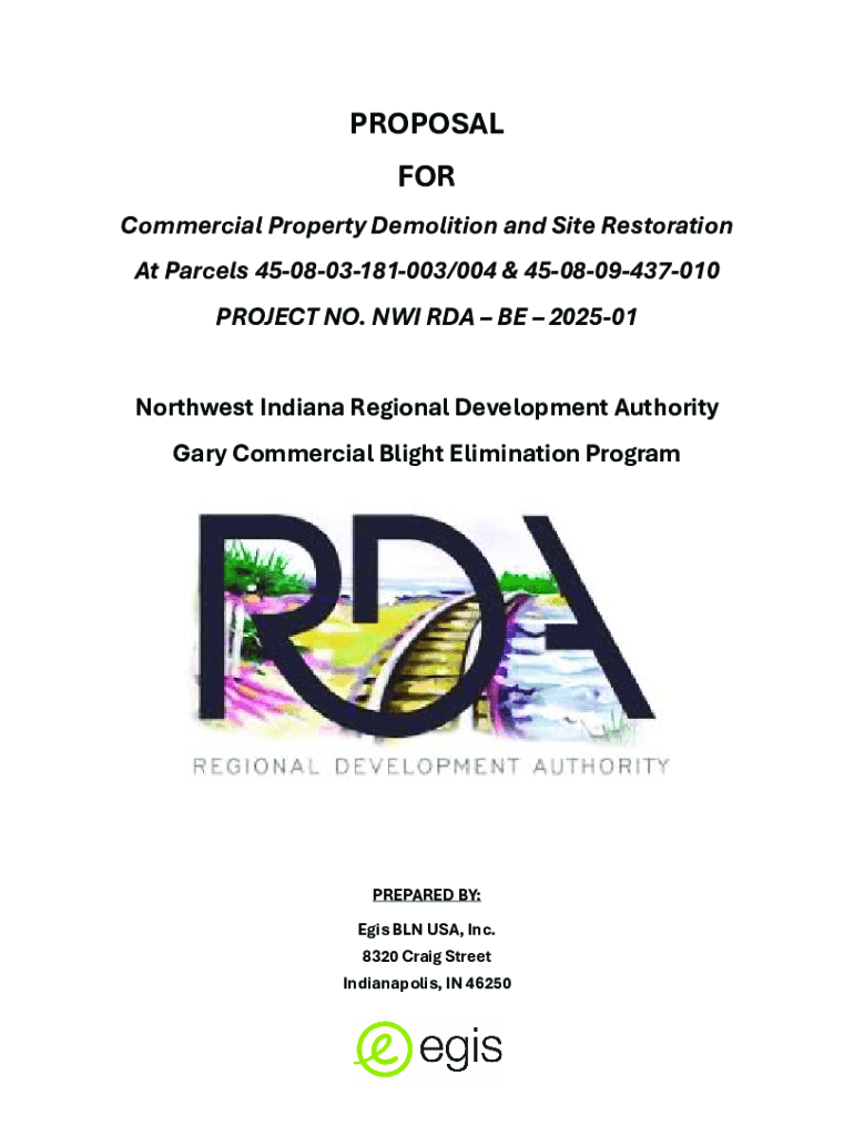 Fillable Online Proposal for Demolition and Site Restoration Fax Email ...