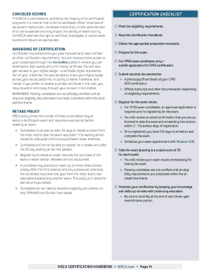 Fillable Online Nsca Certification Handbook Fax Email Print - pdfFiller