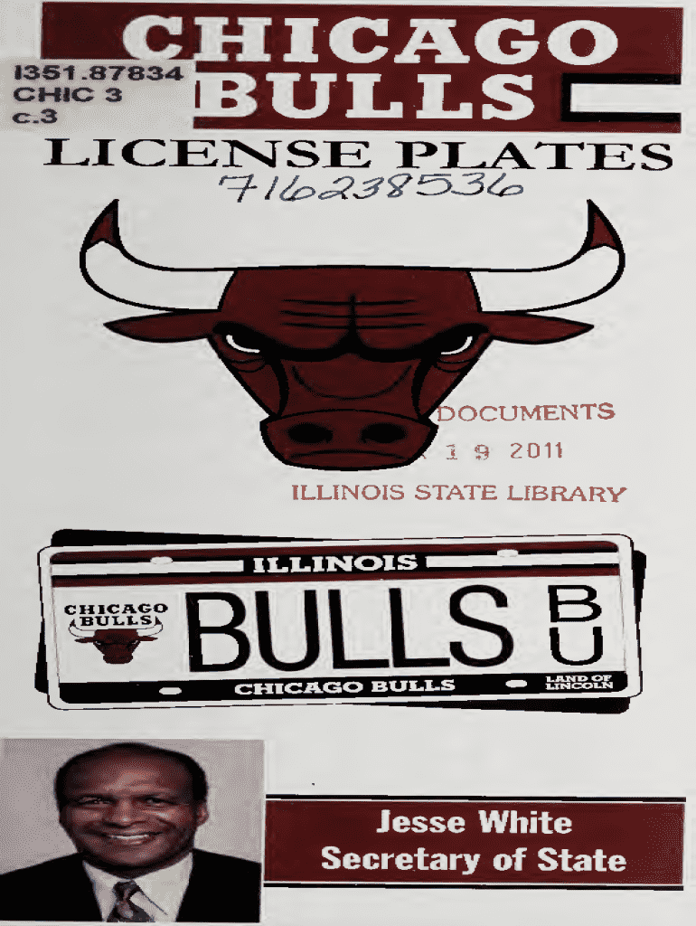 Fillable Online Chicago Bulls License Plates Registration Fax Email ...