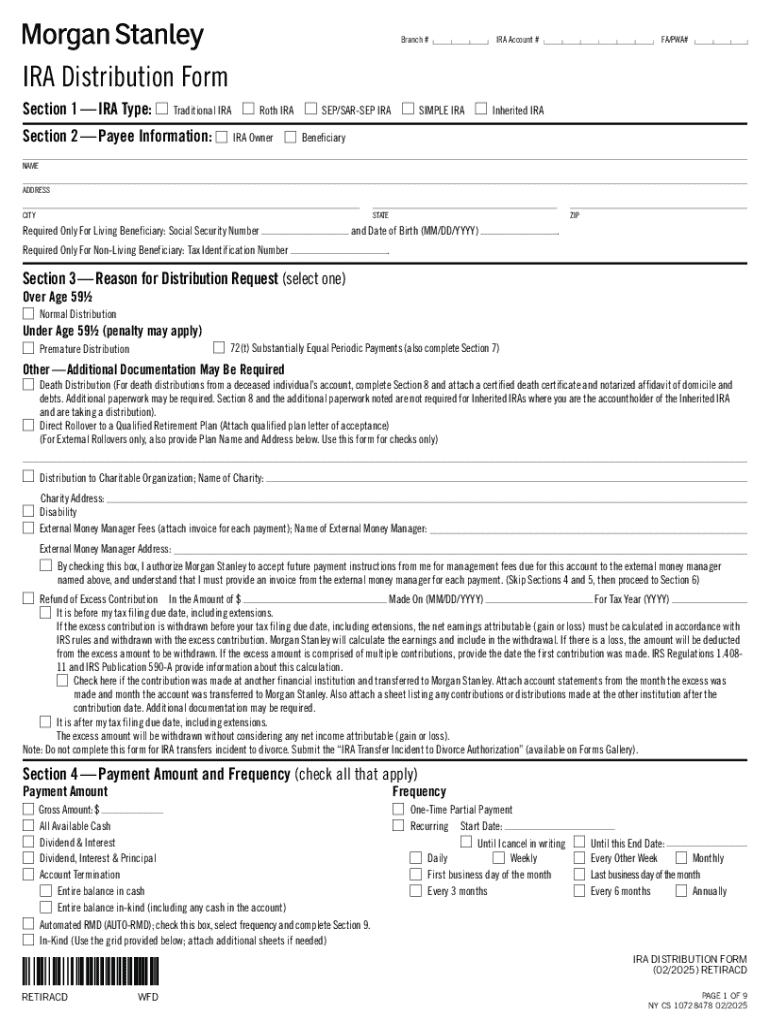 Fillable Online Ira Distribution Form Fax Email Print - pdfFiller