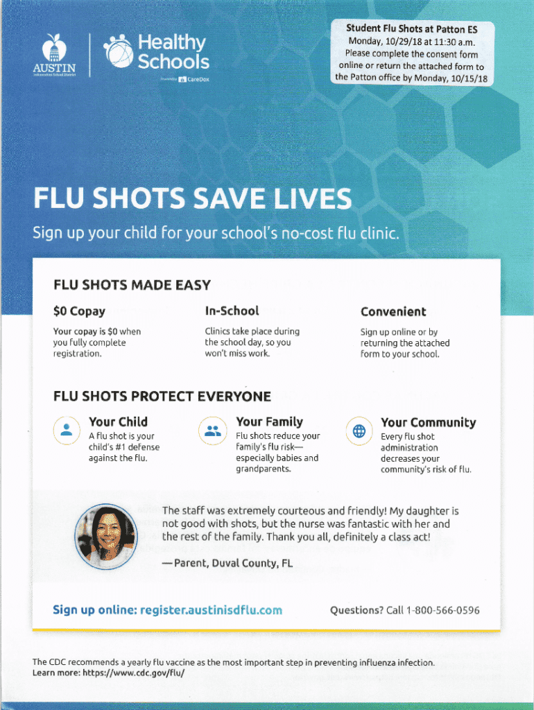 Fillable Online Flu Shots for Students Fax Email Print - pdfFiller