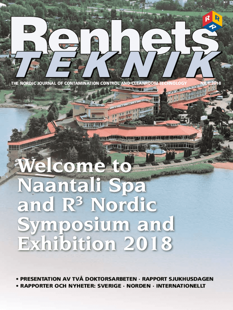 Fillable Online the Nordic Journal of Contamination Control and Cleanroom Technology - Volume 47 ...