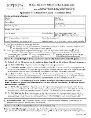 Fillable Online Retirement Annuity Application Fax Email Print - pdfFiller