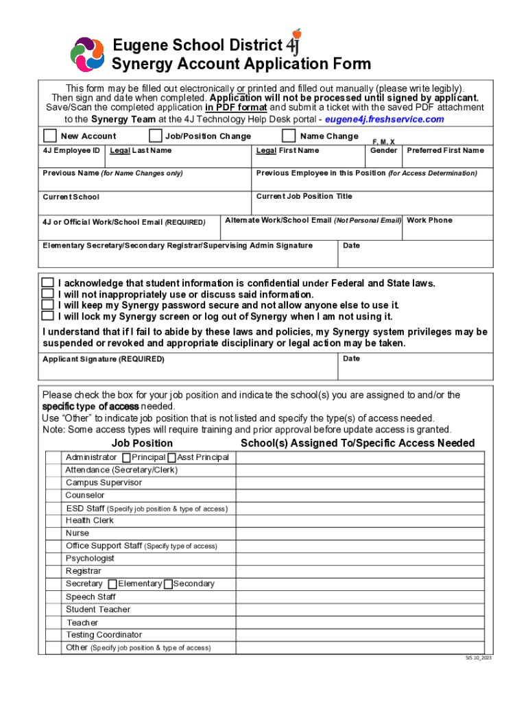 Fillable Online Synergy Account Application Fax Email Print - pdfFiller